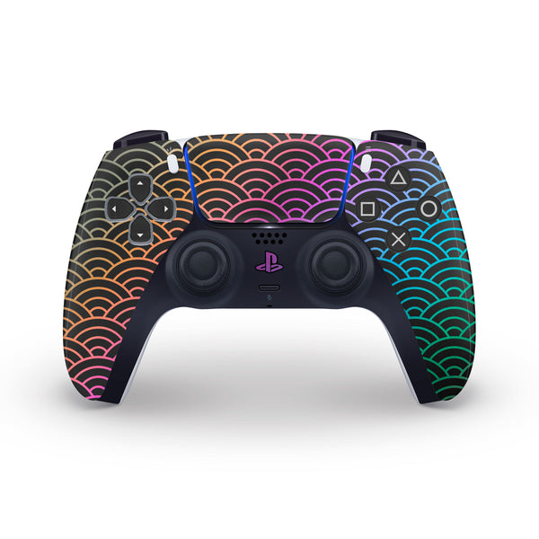 Anodized Seigaiha Waves PS5 Controller Skin – GhostlyGuard