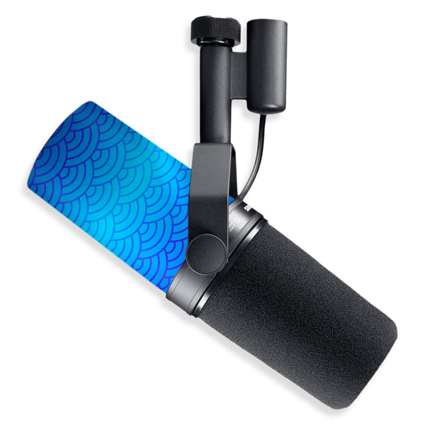 Cobalt Seigaiha Waves Shure SM7B Microphone Skin – GhostlyGuard