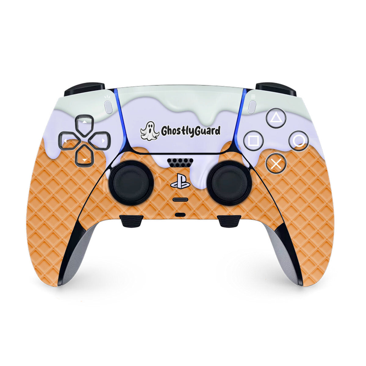 GhostlyGuard Ice Cream PS5 DualSense Edge Controller Skin