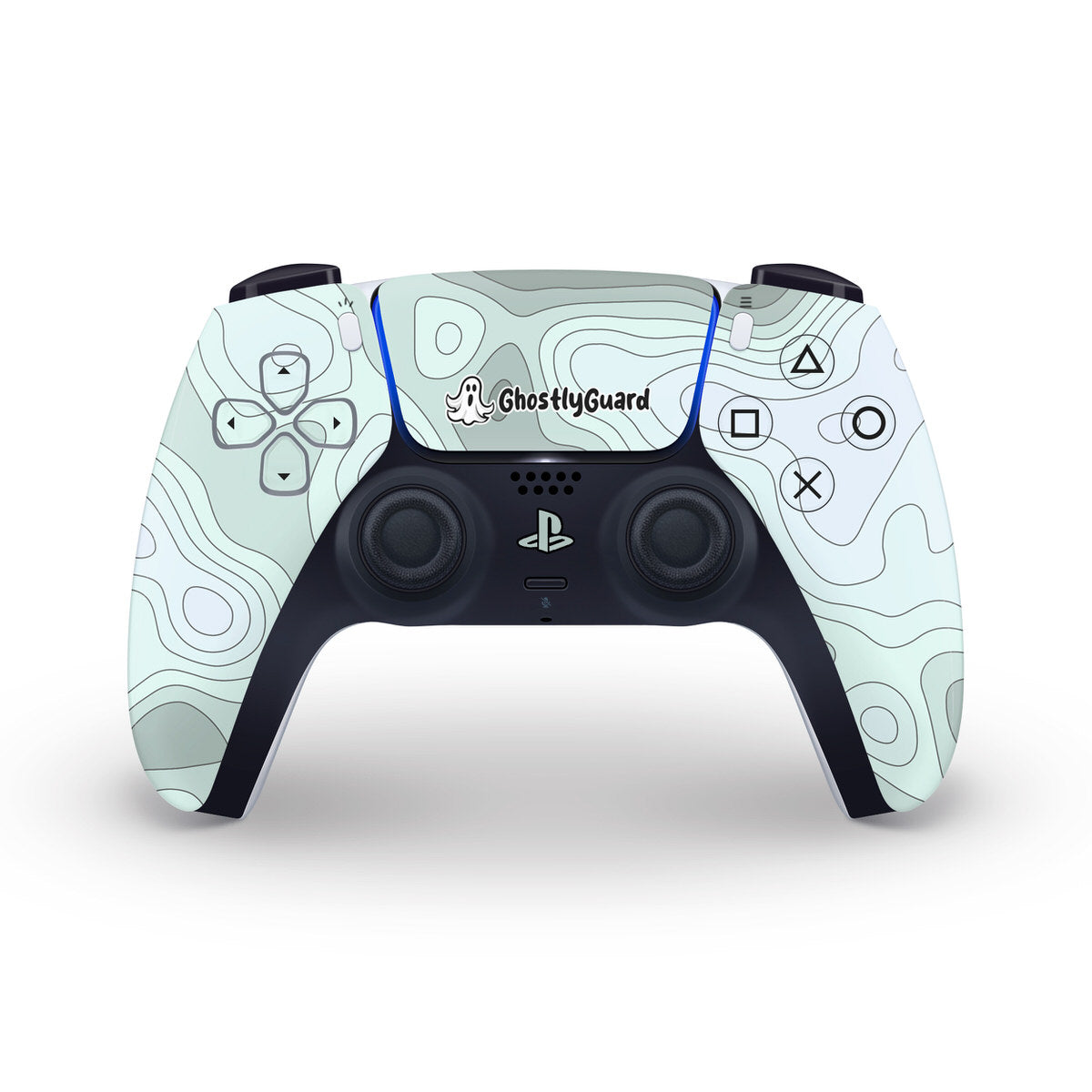GhostlyGuard Topographic PS5 Controller Skin