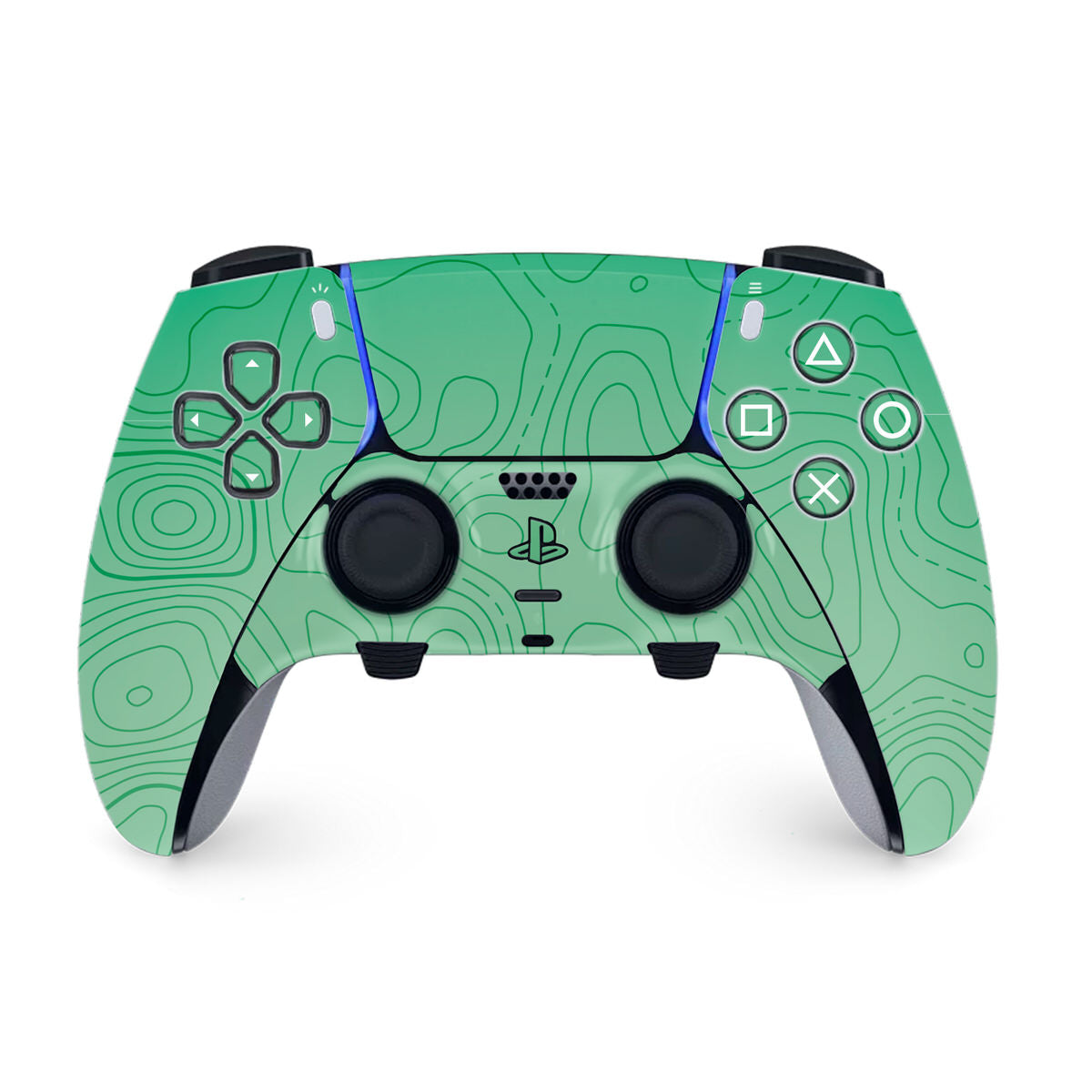 Green Topographic PS5 DualSense Edge Controller Skin – GhostlyGuard