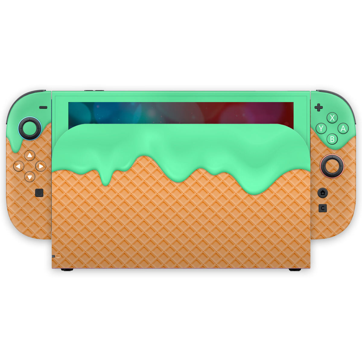 Mint Ice Cream Nintendo Switch 2 Skin – GhostlyGuard