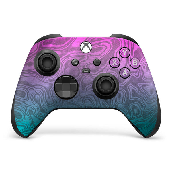 Neon Damascus Xbox Series X Controller Skin – GhostlyGuard