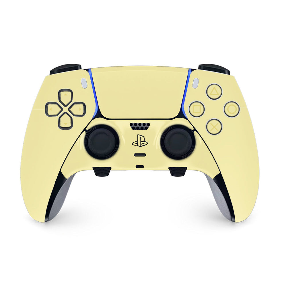 Pastel Yellow PS5 DualSense Edge Controller Skin – GhostlyGuard