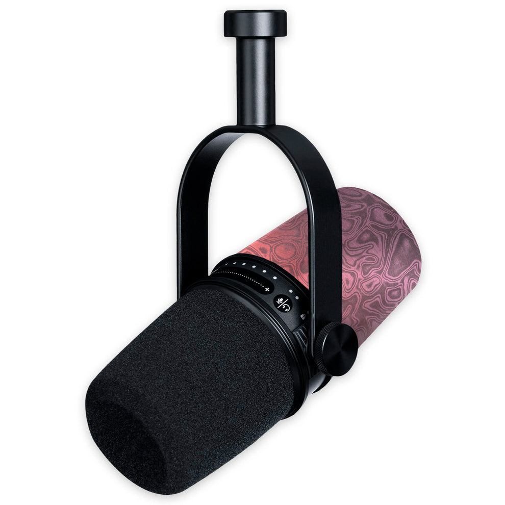 Peach Damascus Shure MV7 Microphone Skin – GhostlyGuard