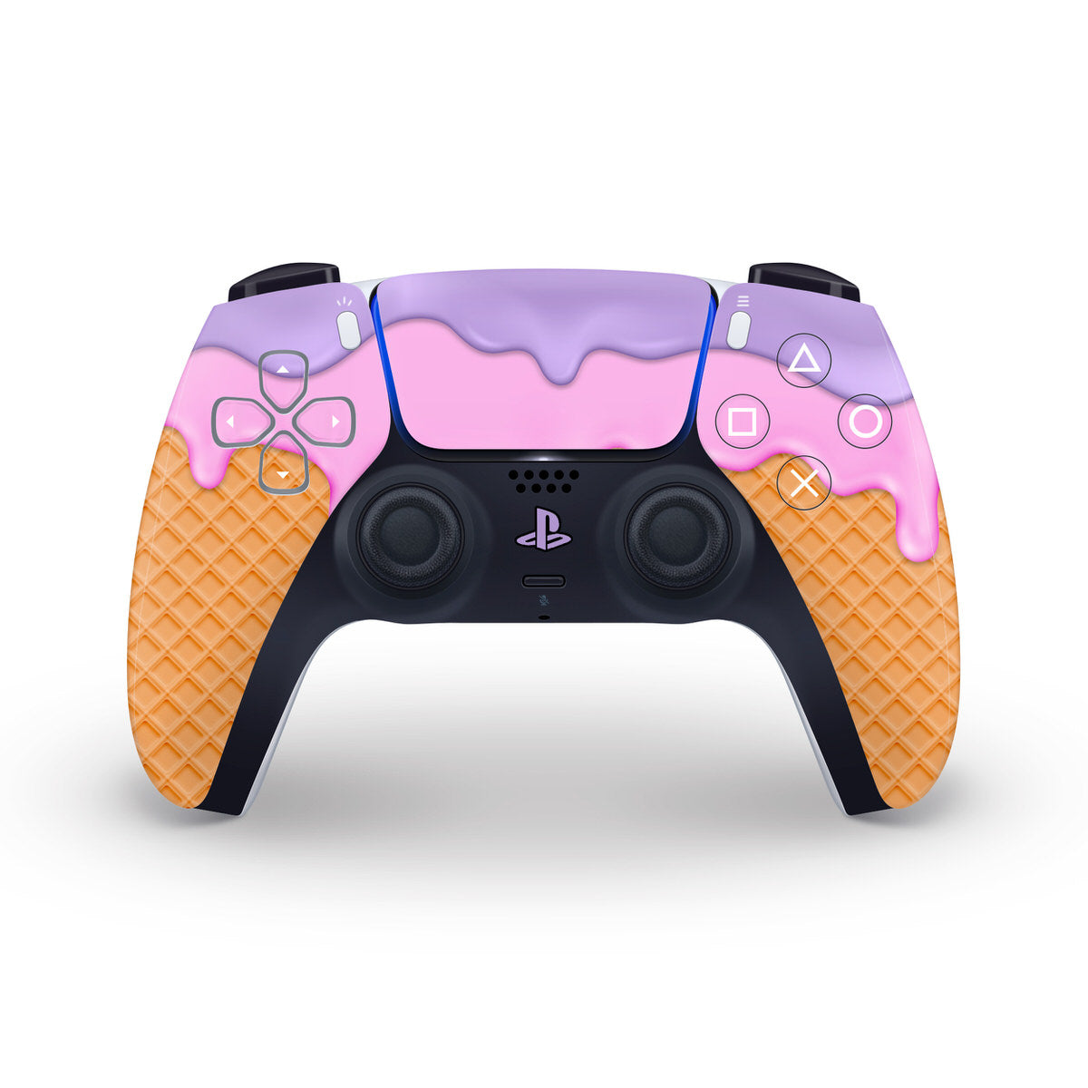 Pink & Purple Ice Cream PS5 Controller Skin – GhostlyGuard