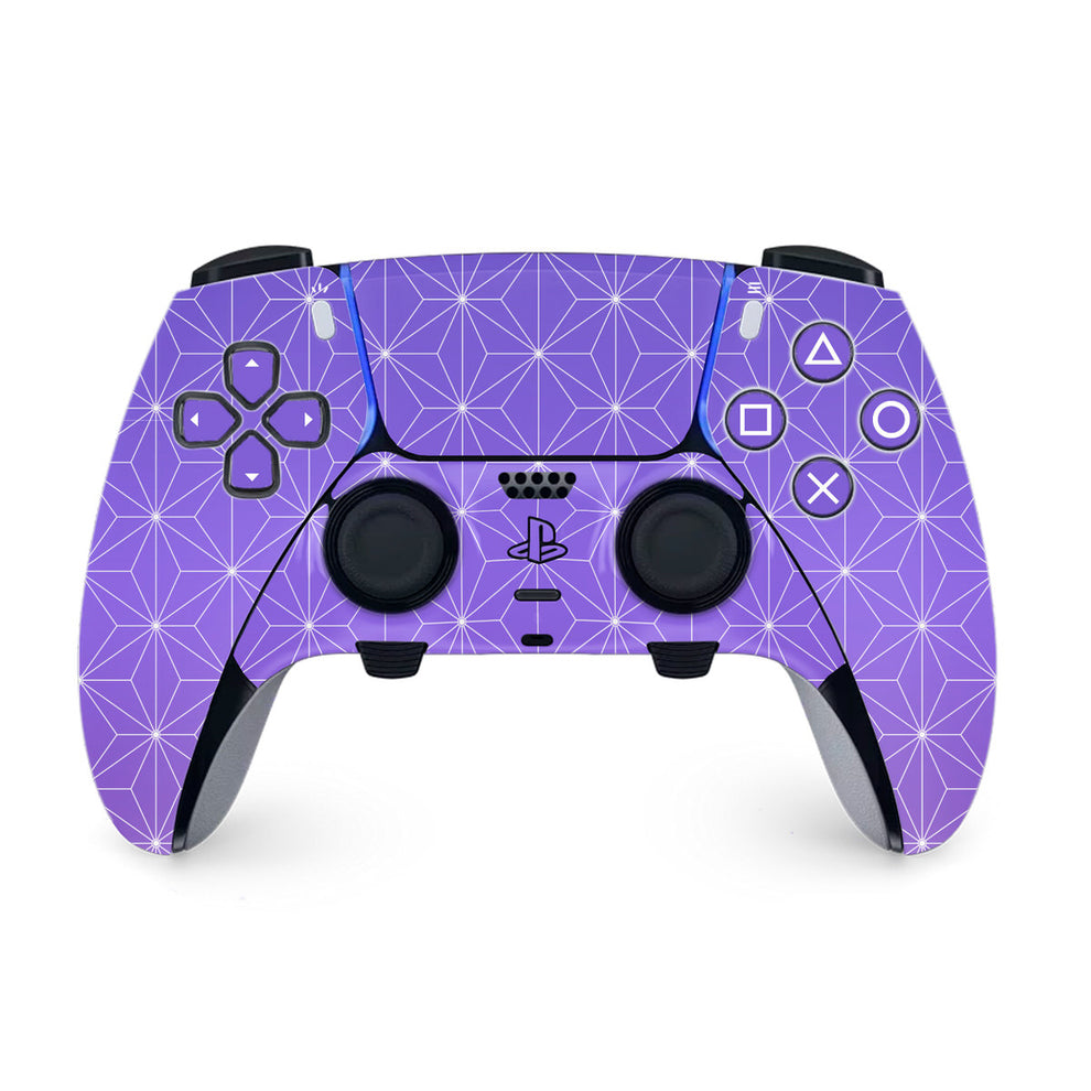 Purple Asanoha PS5 DualSense Edge Controller Skin – GhostlyGuard
