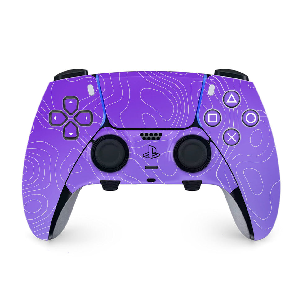 Purple Topographic PS5 DualSense Edge Controller Skin – GhostlyGuard