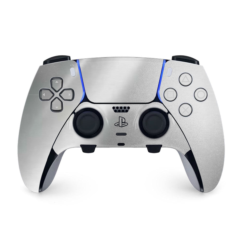 Silver Steel PS5 DualSense Edge Controller Skin – GhostlyGuard