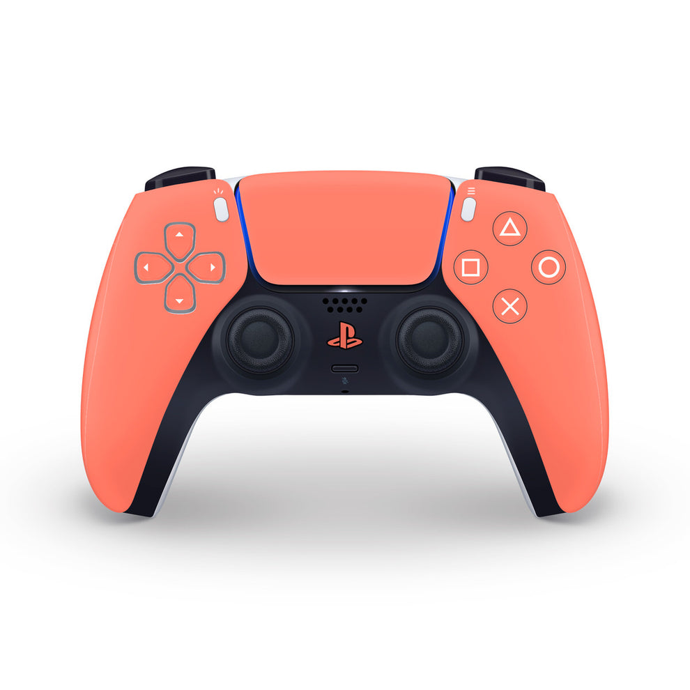 Sunset Coral PS5 Controller Skin – GhostlyGuard