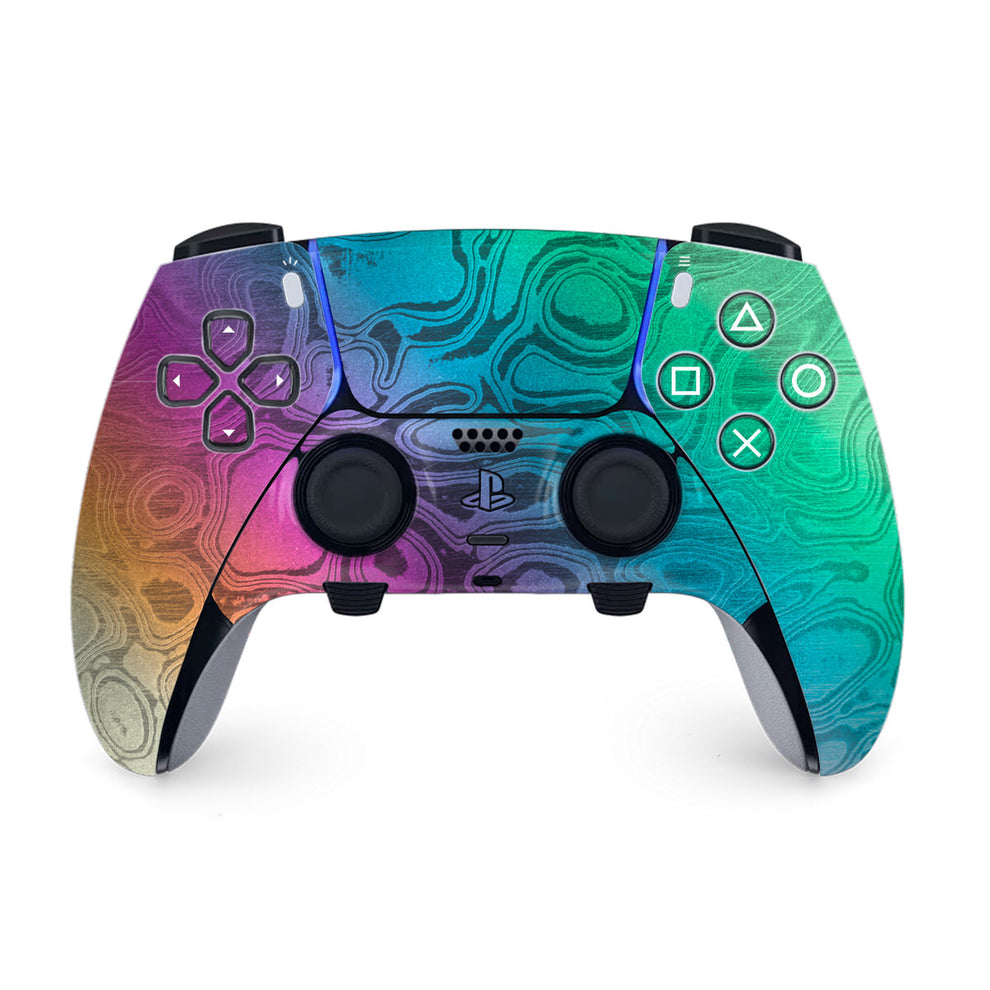 Titanium Damascus PS5 DualSense Edge Controller Skin – GhostlyGuard