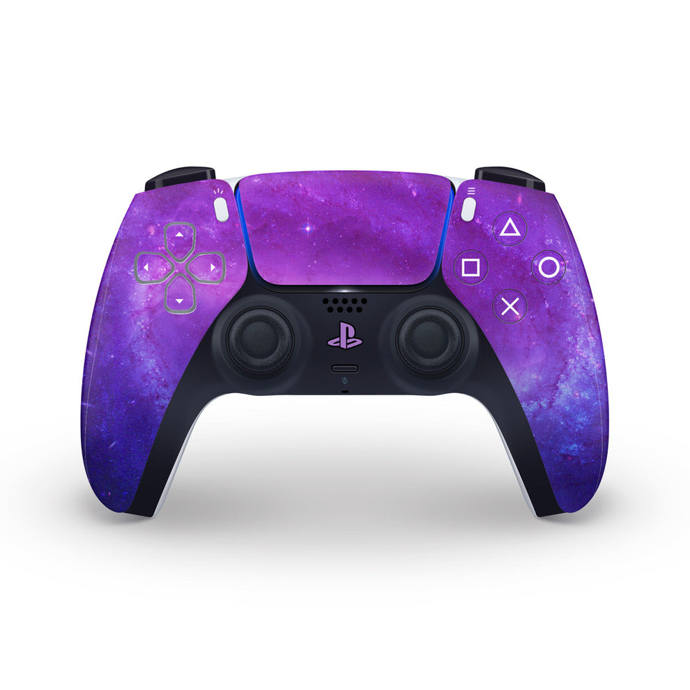 Violet Stardust PS5 Controller Skin – GhostlyGuard