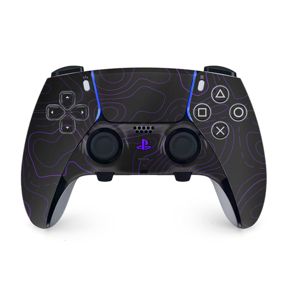 Violet Topographic PS5 DualSense Edge Controller Skin – GhostlyGuard