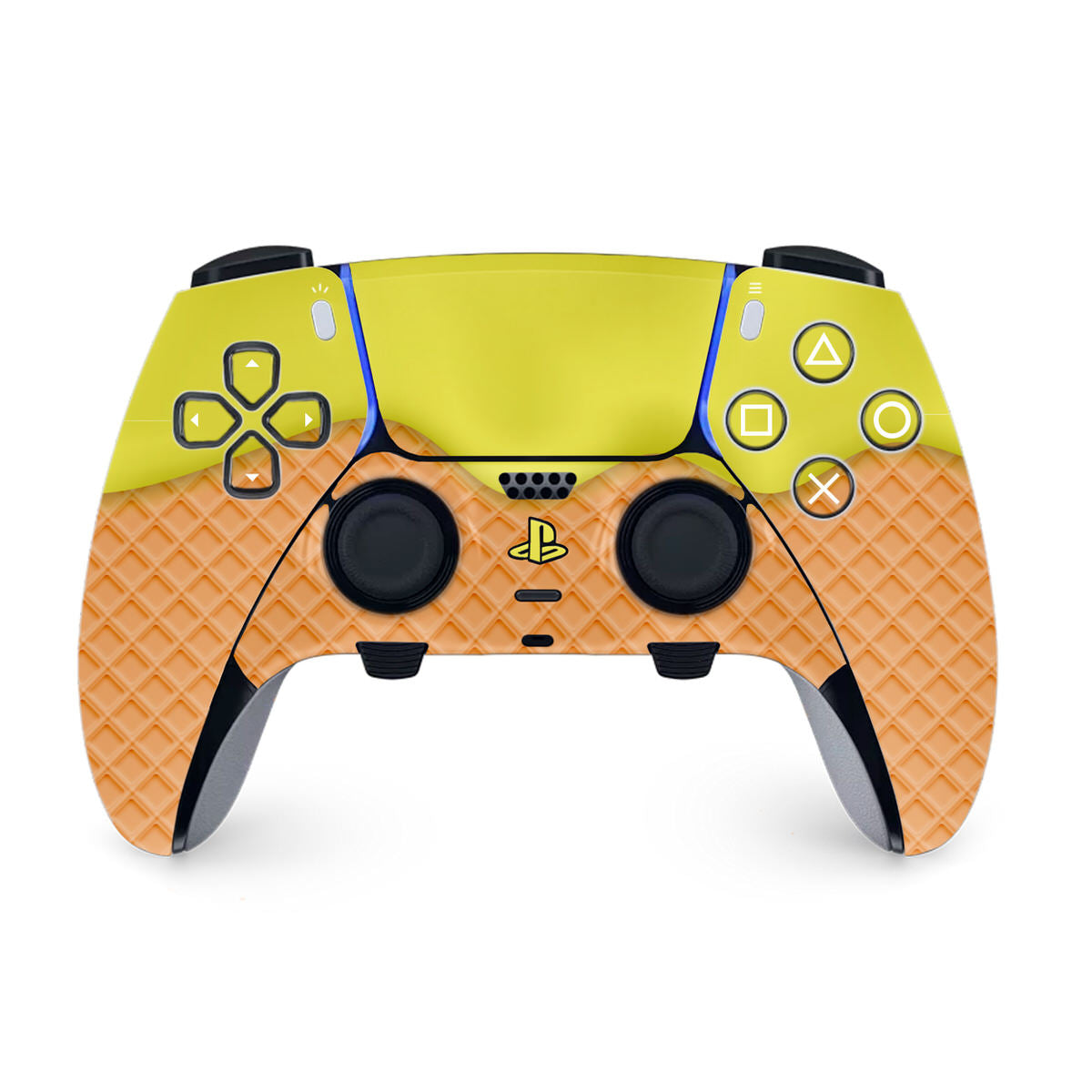 Yellow Ice Cream PS5 DualSense Edge Controller Skin – GhostlyGuard